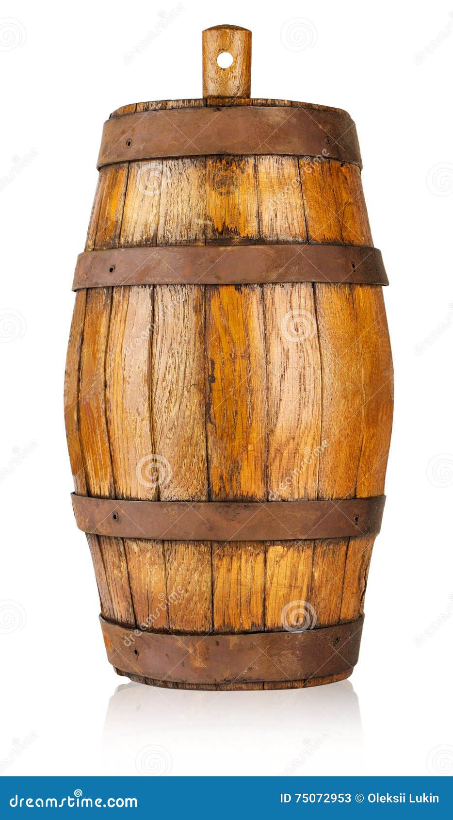 Old wooden barrel stock image. Image of background, plank - 75072953