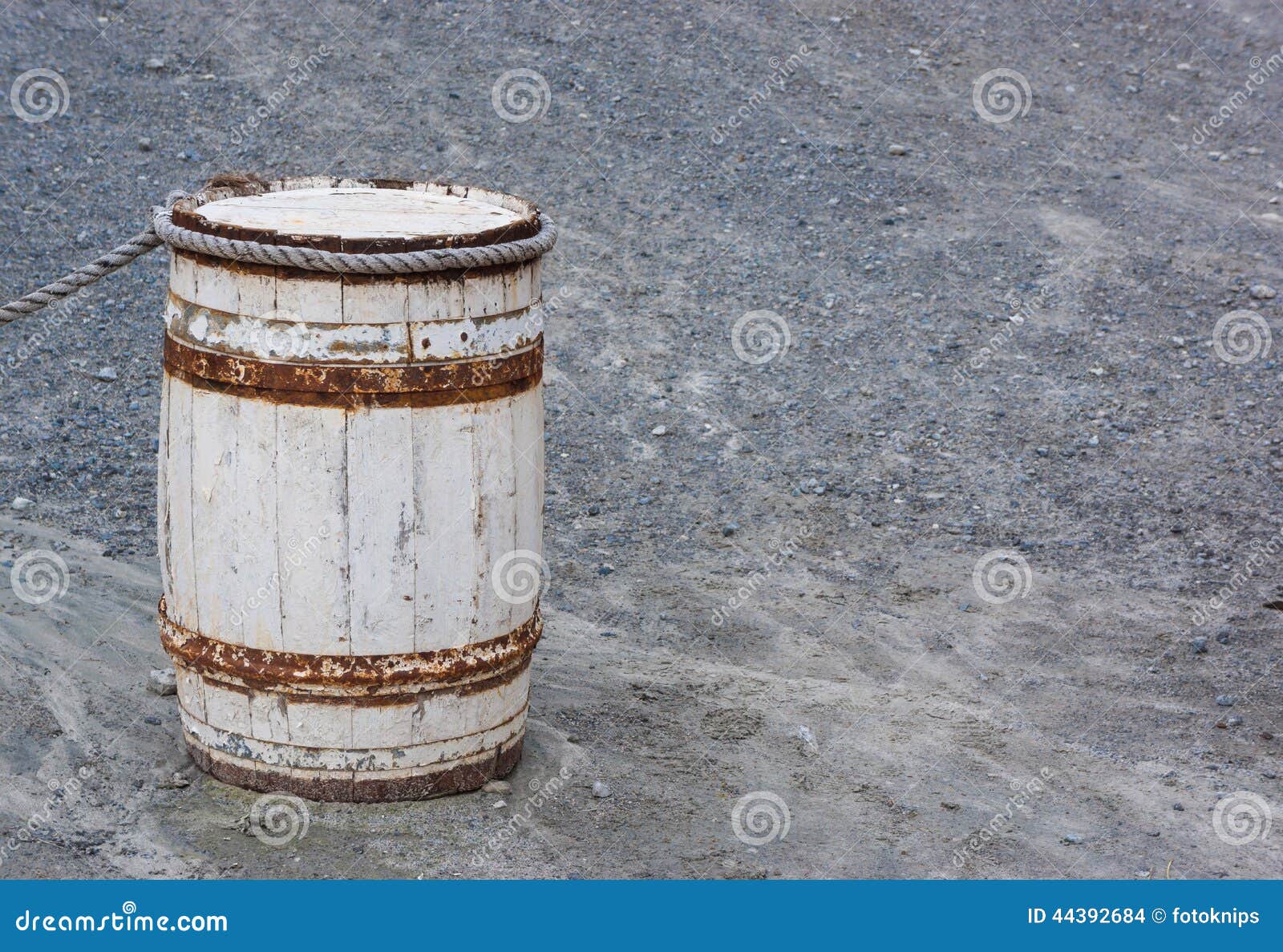 Old wooden barrel, ton stock photo. Image of wine, rope - 44392684