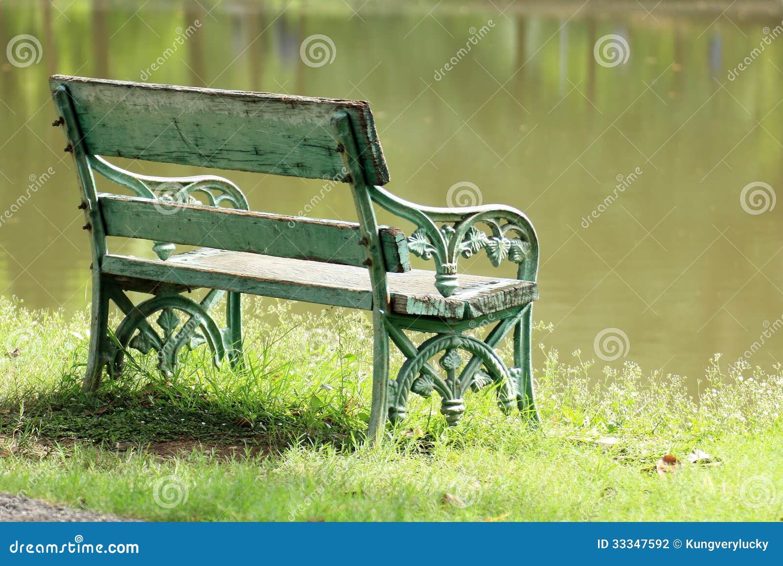 Old wooden bench stock photo. Image of parkbench, nature - 33347592