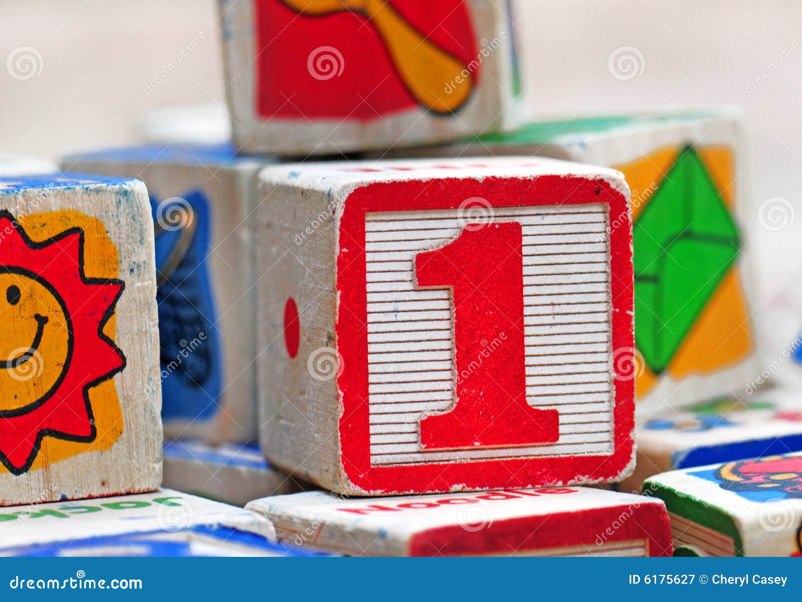 Old wooden block toys stock image. Image of dirty, antique - 6175627