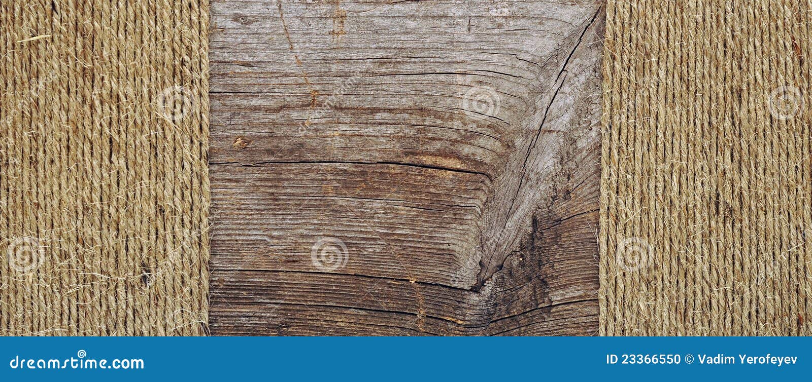 Old wooden board with rope stock photo. Image of isolated - 23366550