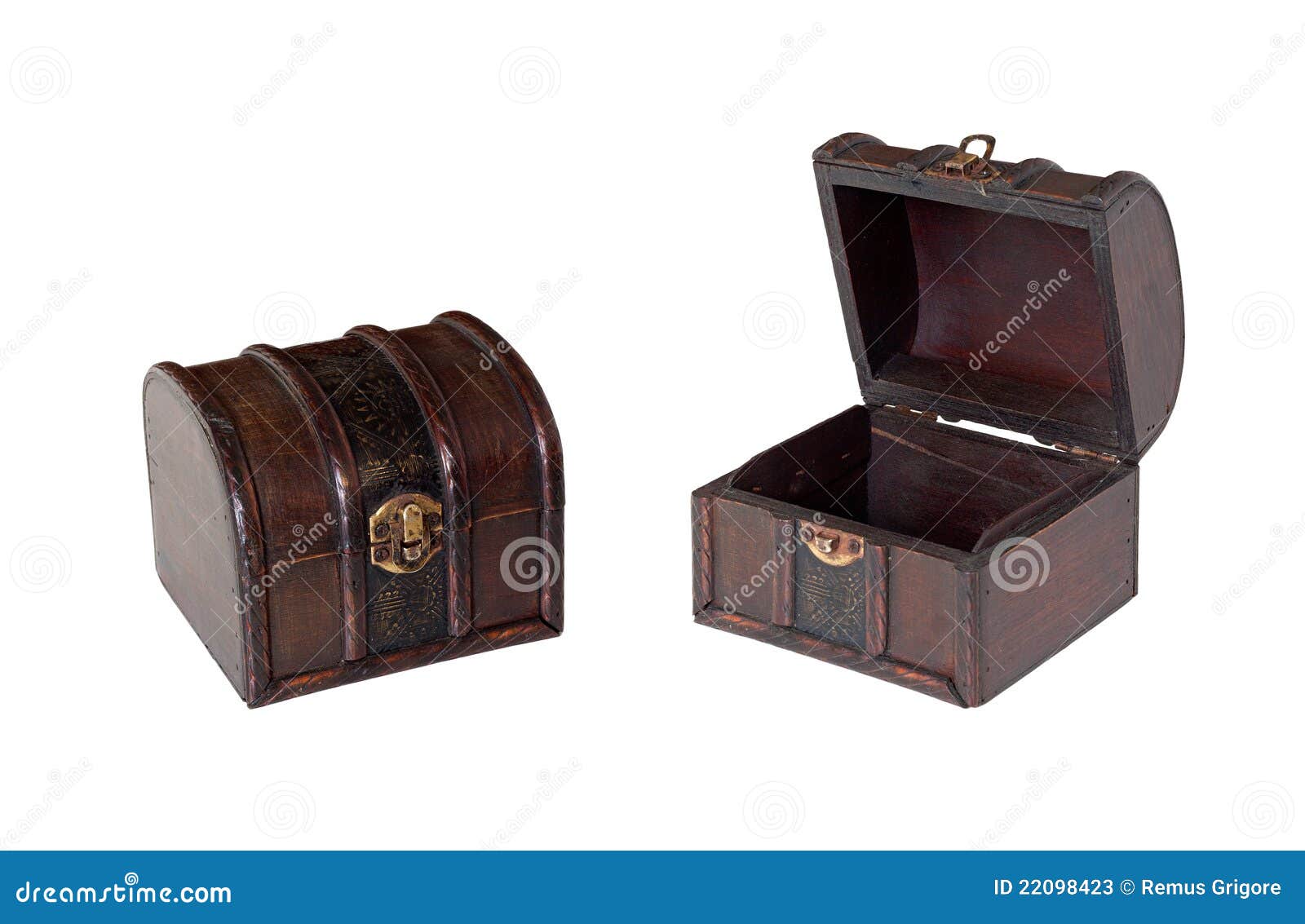 Old wooden boxes isolated stock image. Image of aged - 22098423