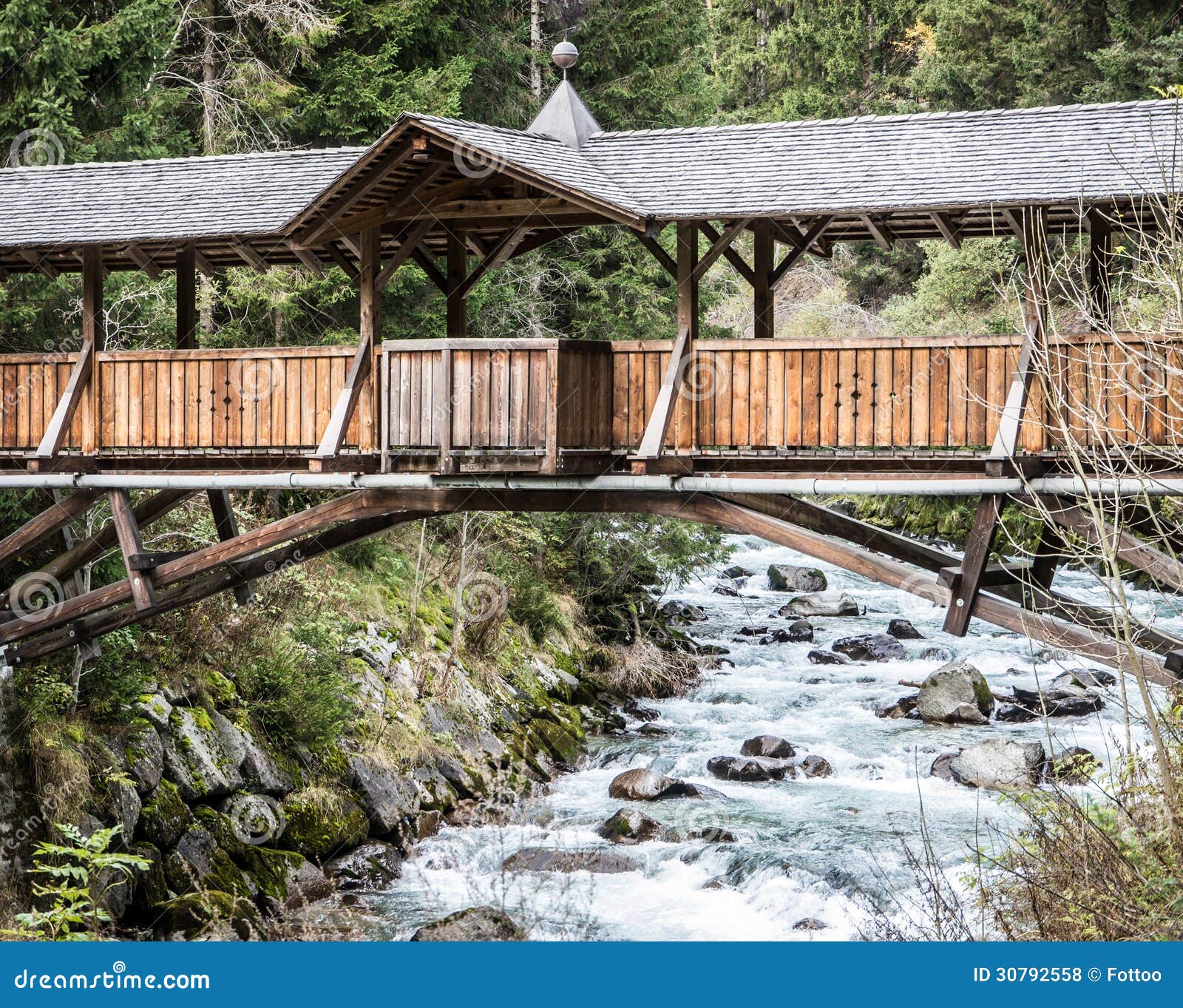Old wooden bridge stock photo. Image of landscapes, stream - 30792558