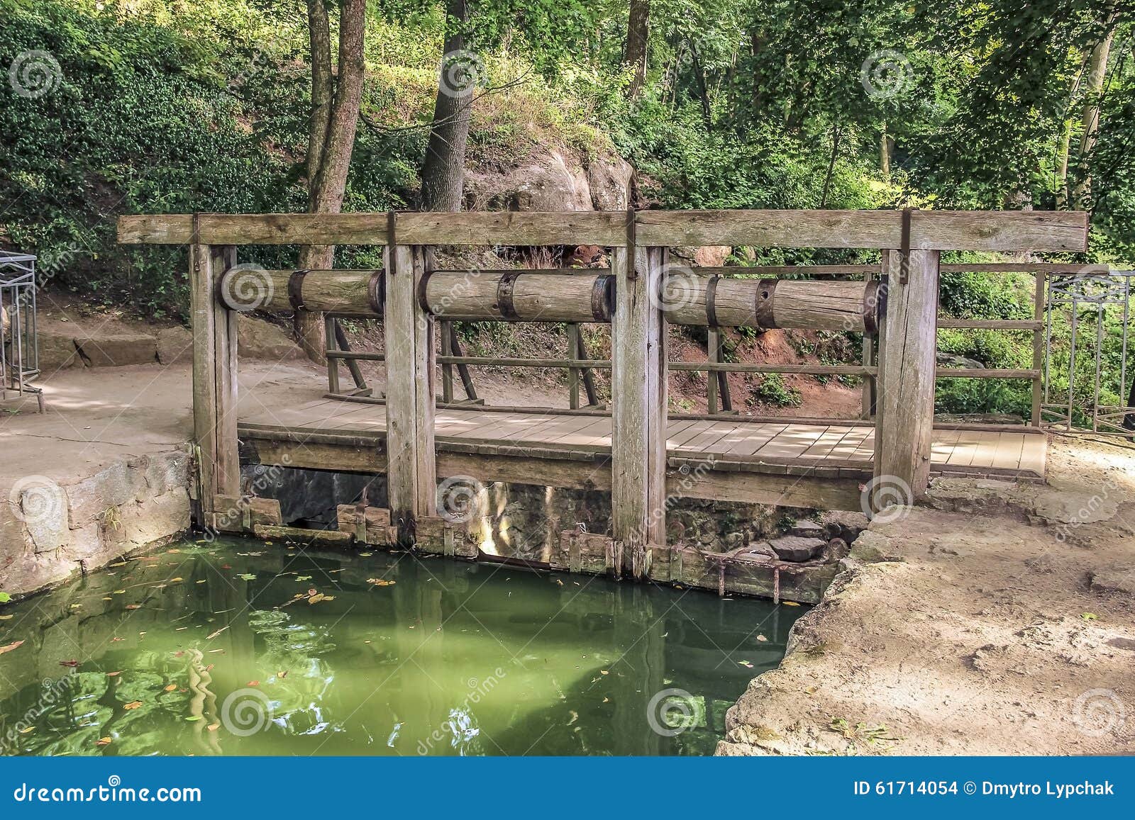 Old wooden bridge stock photo. Image of meditation, oregon - 61714054