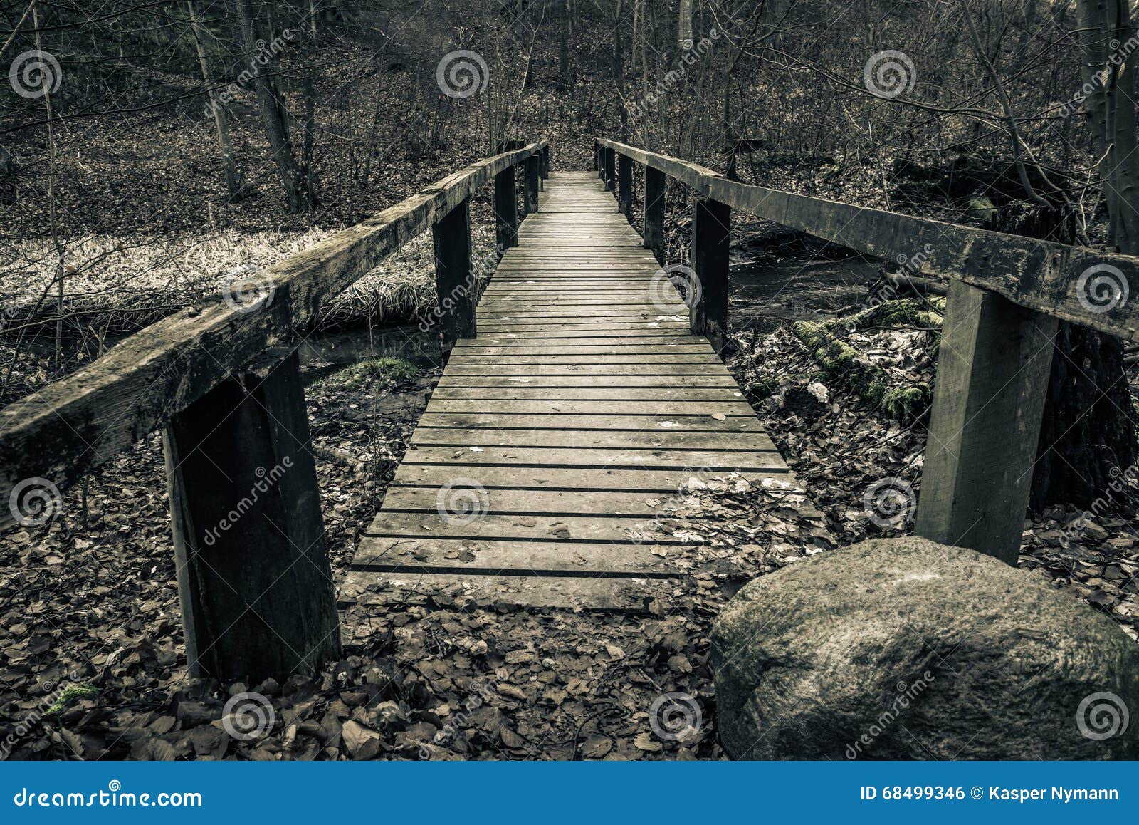Old Wooden Bridge with Planks Stock Photo - Image of beauty, natural ...