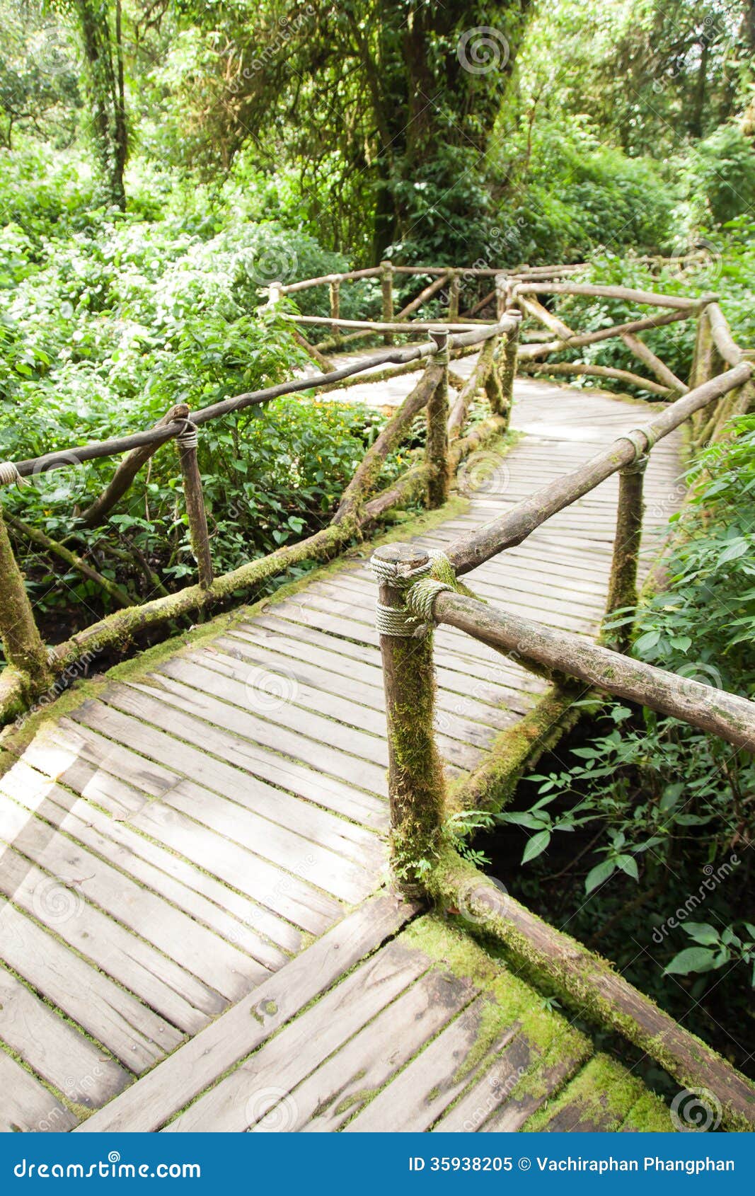 Old wooden bridge stock image. Image of park, footbridge - 35938205