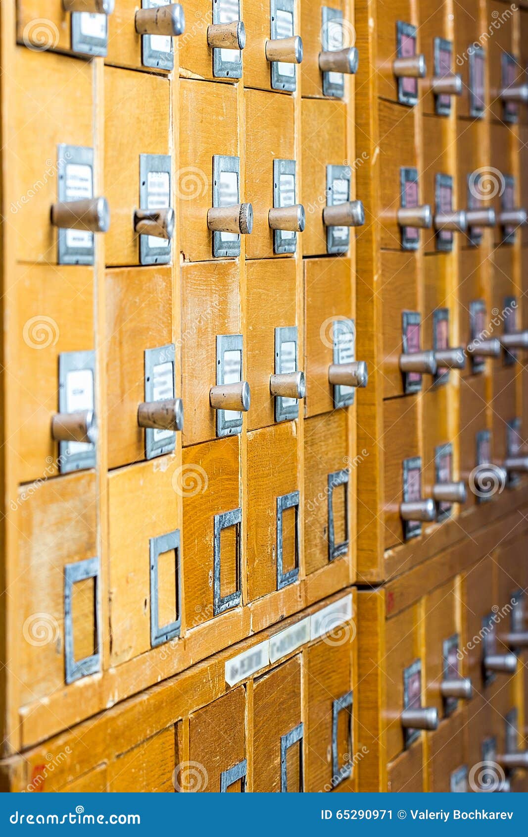 Old wooden card catalog stock image. Image of education - 65290971
