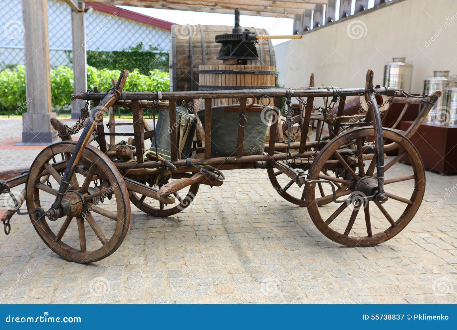 Old wooden carriage stock image. Image of historic, cart - 55738837