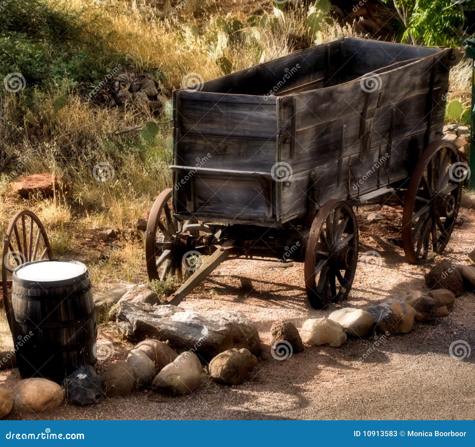 Old wooden cart stock image. Image of western, rustic - 10913583