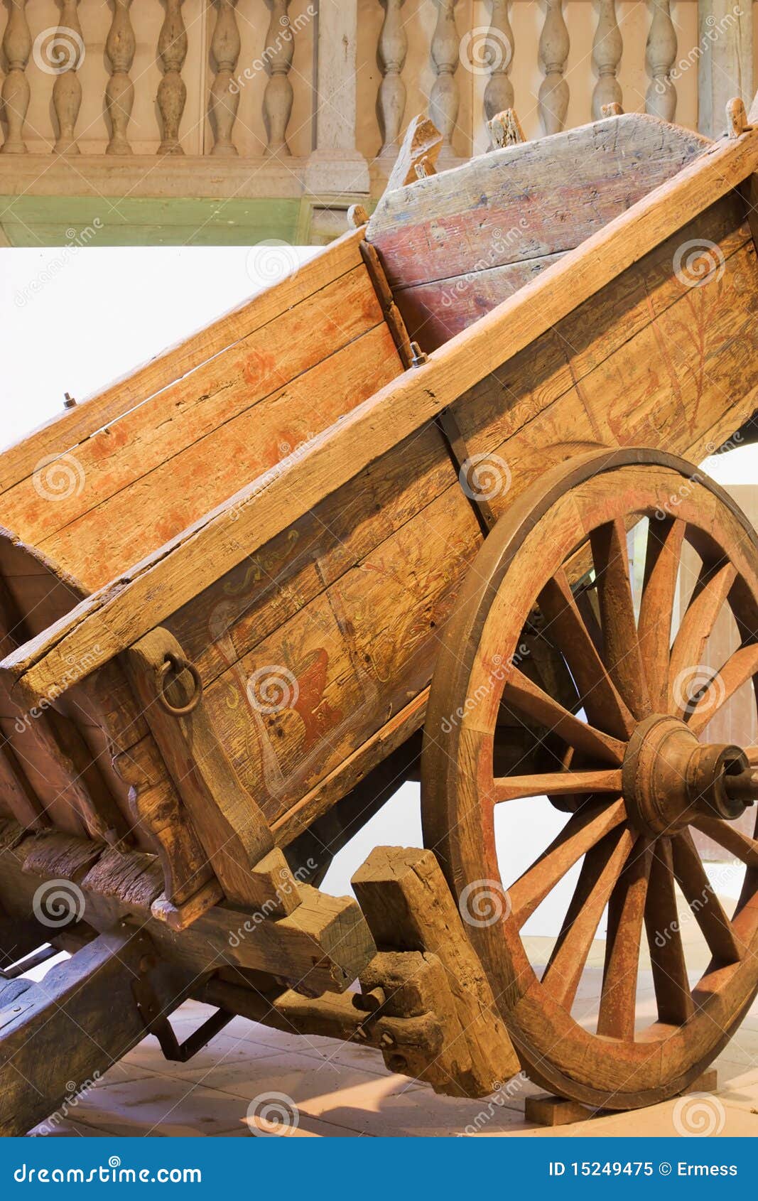 Old wooden cart stock image. Image of plug, farm, stopper - 15249475