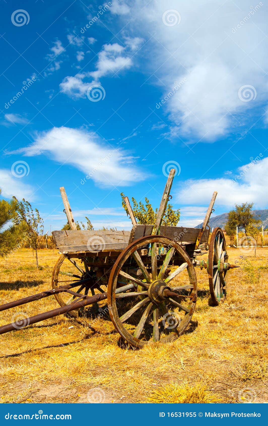Old Wooden Cart stock image. Image of historic, outdoor - 16531955