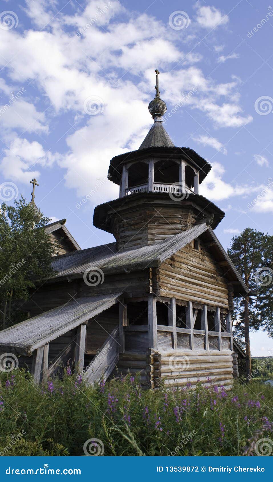 Old wooden chapel stock photo. Image of ancient, greens - 13539872
