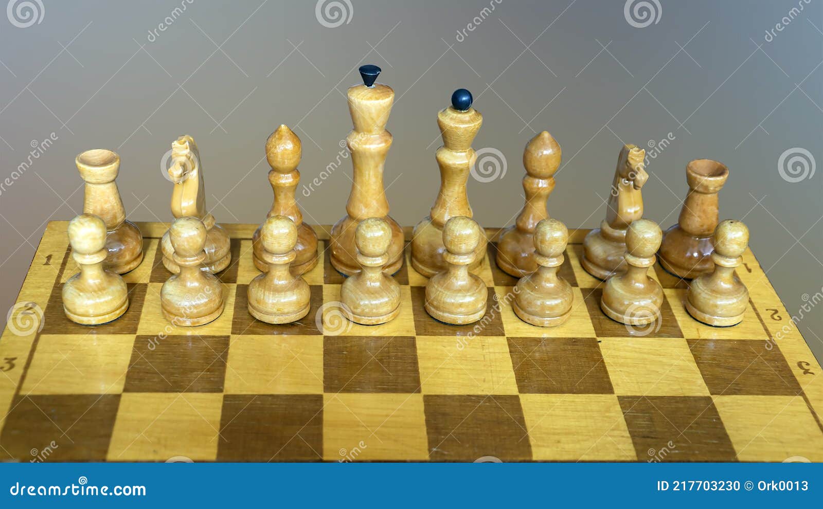 Old wooden chess set stock photo. Image of chess, corporate - 217703230