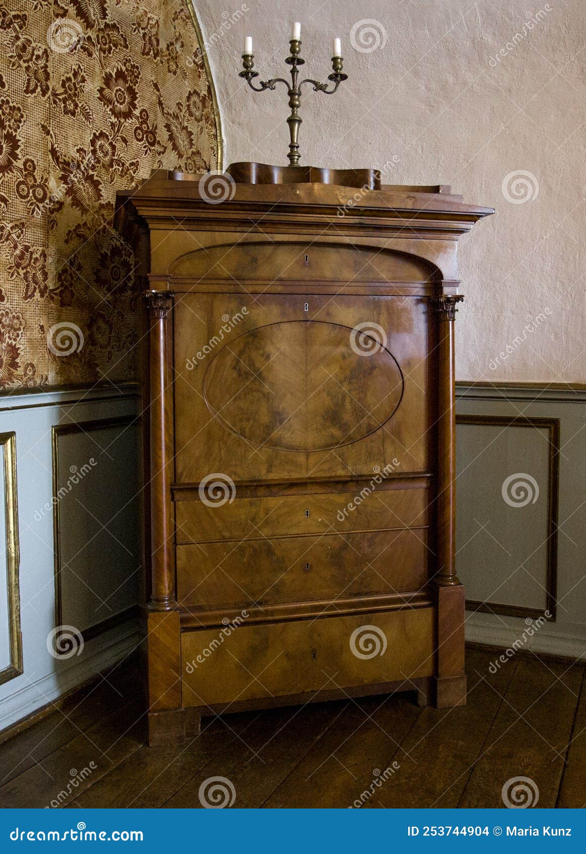 Old Wooden Chest of Drawers in the Castle Editorial Stock Image - Image ...