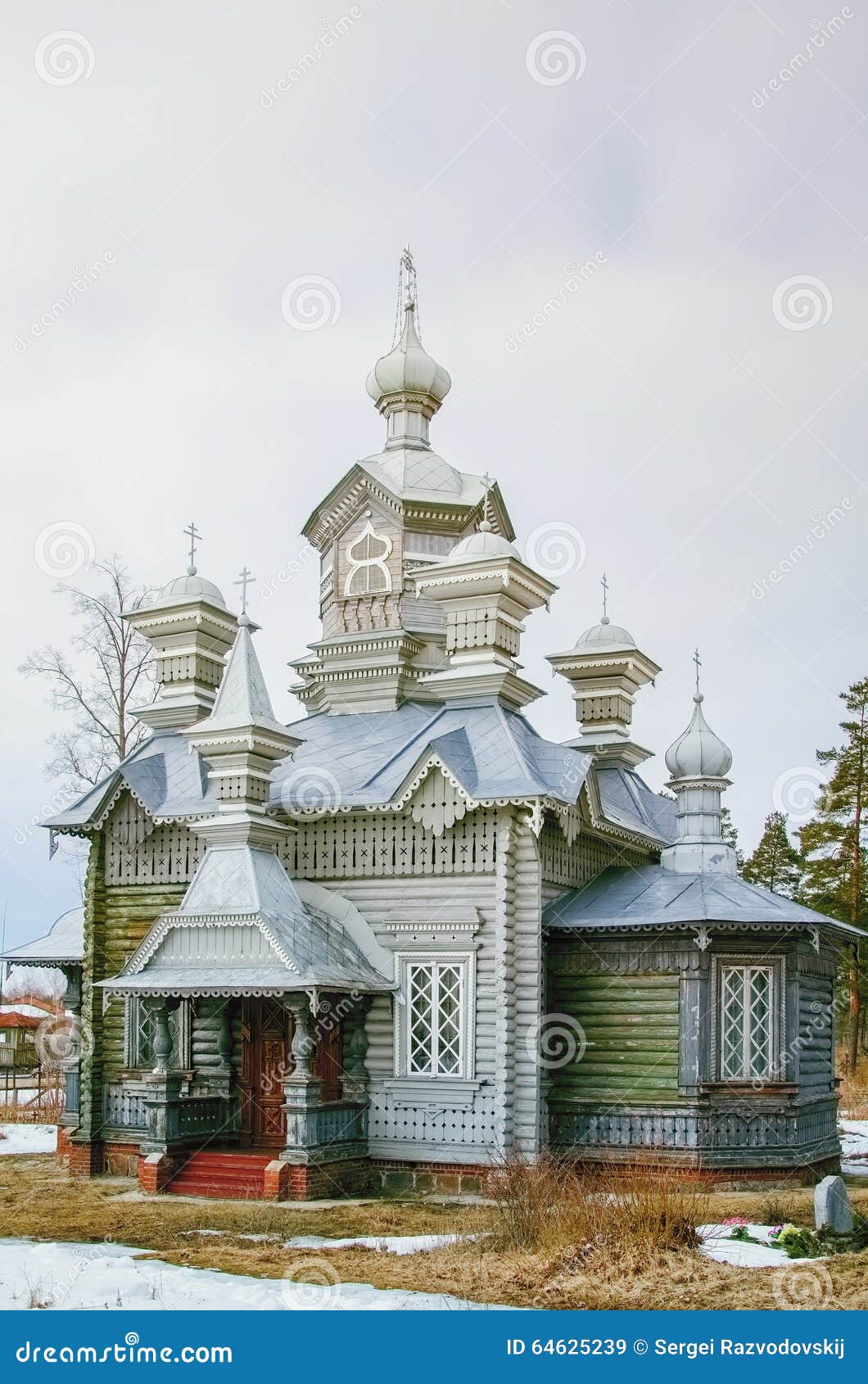 Old Wooden Church stock image. Image of orthodox, chapel - 64625239