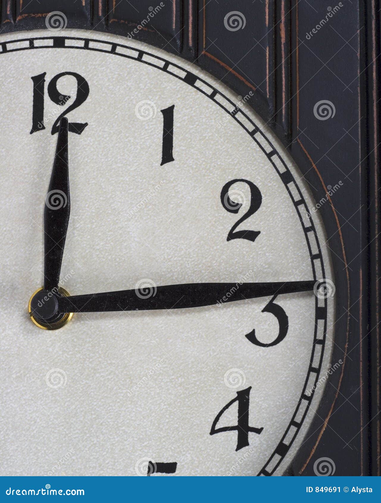 Old Wooden Clock Partial stock image. Image of rustic, antique - 849691
