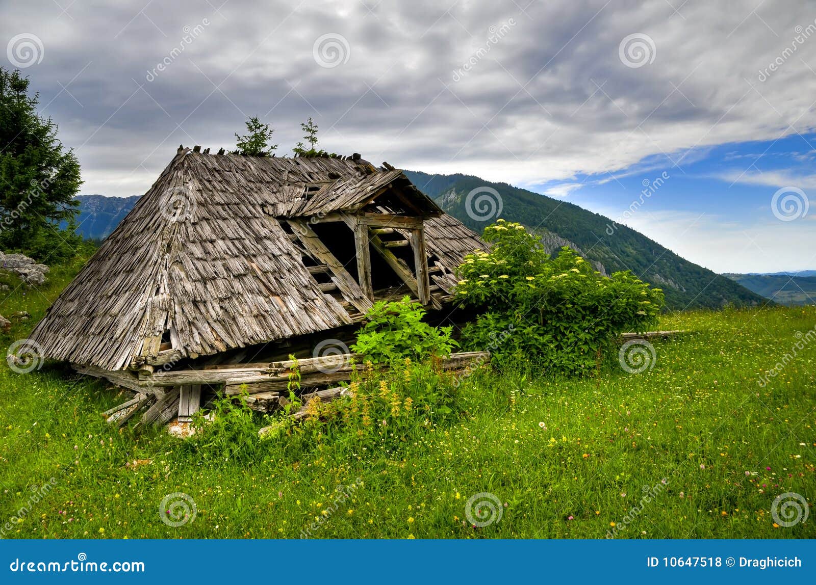Old wooden cottage stock photo. Image of empty, aging - 10647518