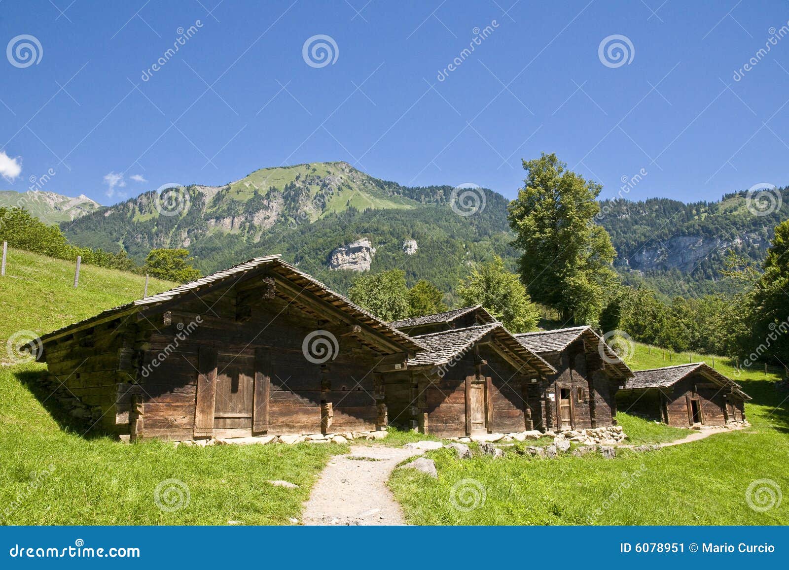 Old wooden farm houses stock image. Image of ancient, antique - 6078951