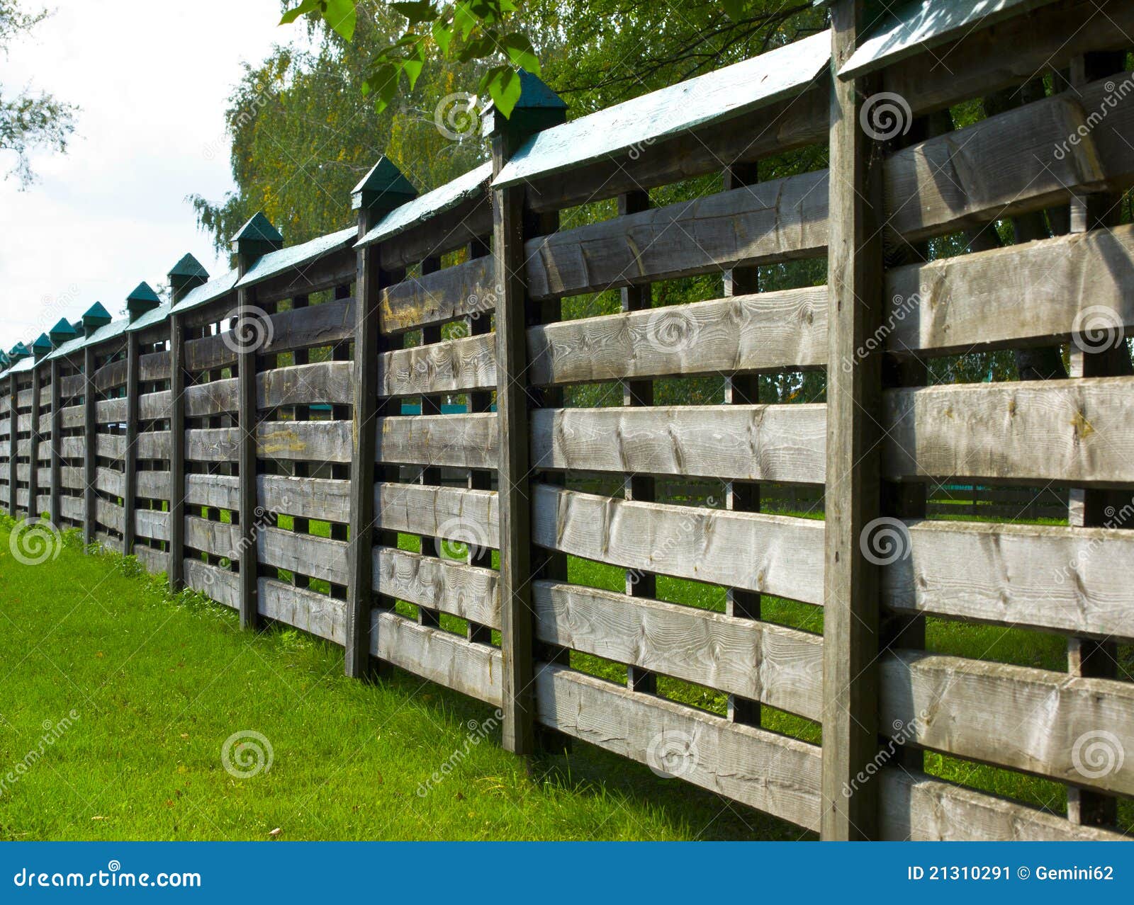 Old wooden fence stock image. Image of landmark, cottage - 21310291