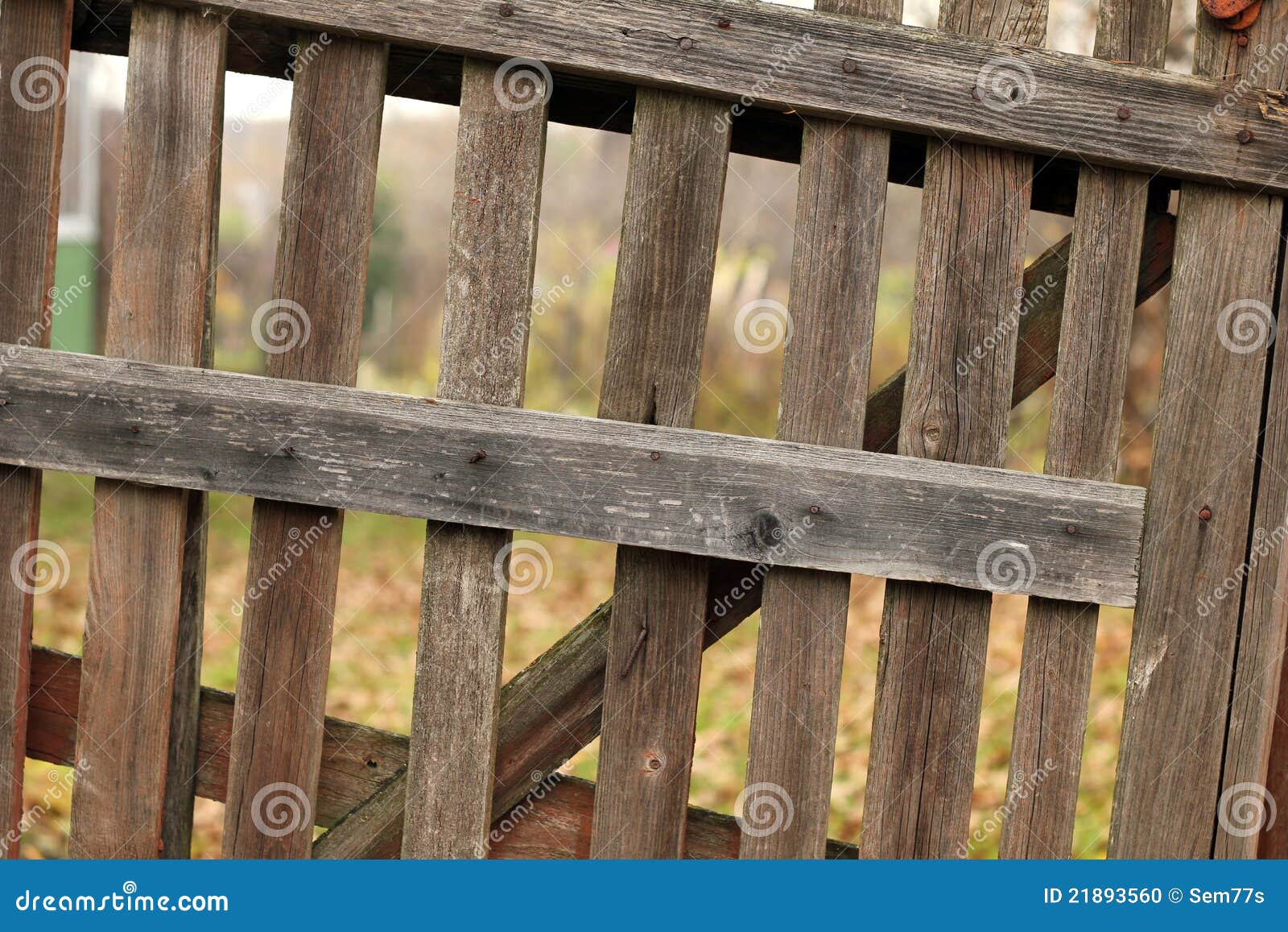 Old Wooden Fence Background Stock Photo - Image of patterns, nails ...