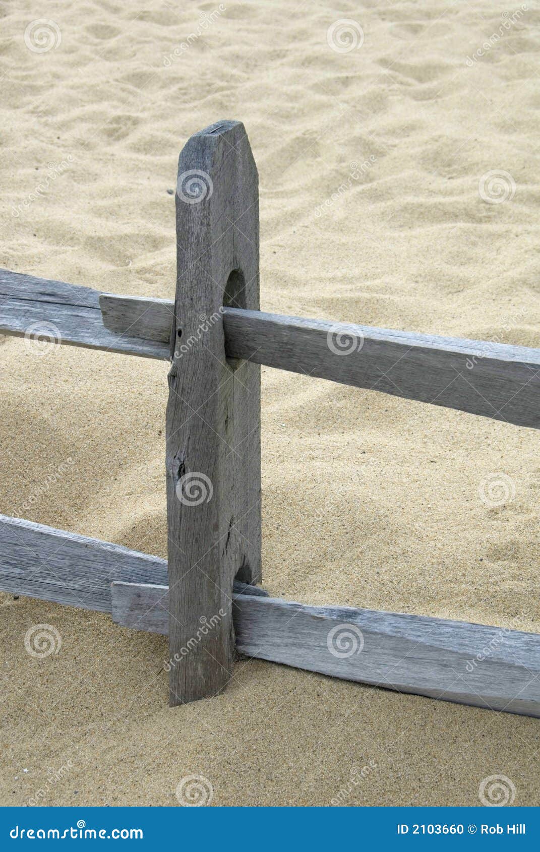 Old Wooden Fence on a Beach Stock Photo - Image of rail, post: 2103660
