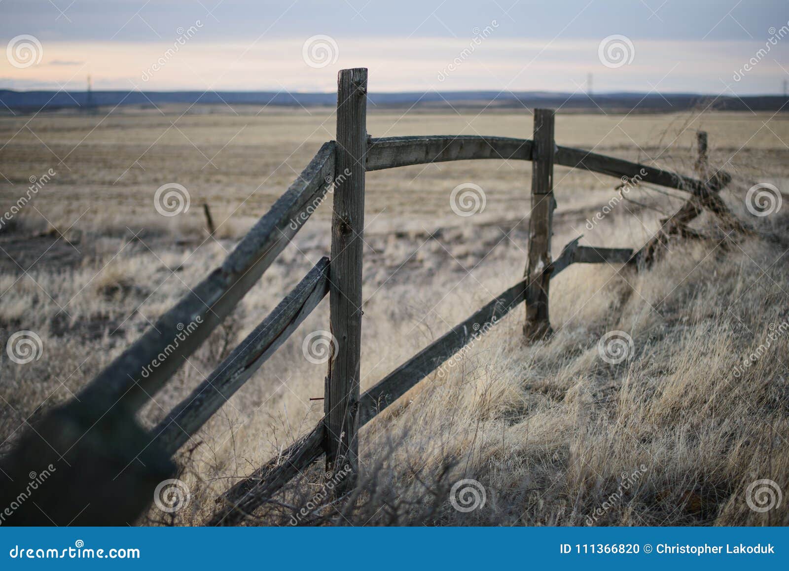 Old Wooden Fence stock photo. Image of construction - 111366820