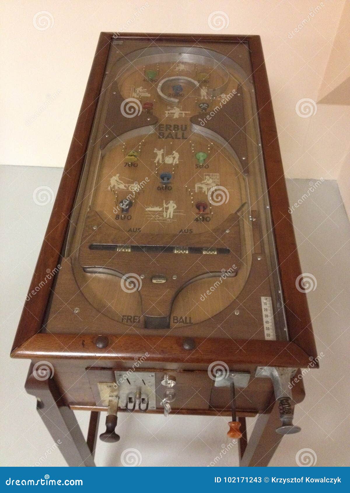 Old wooden flipper editorial stock photo. Image of vintage - 102171243