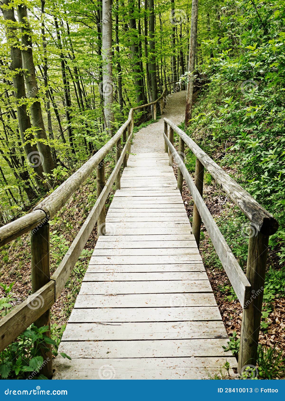 Old wooden footbridge stock image. Image of oldfashioned - 28410013