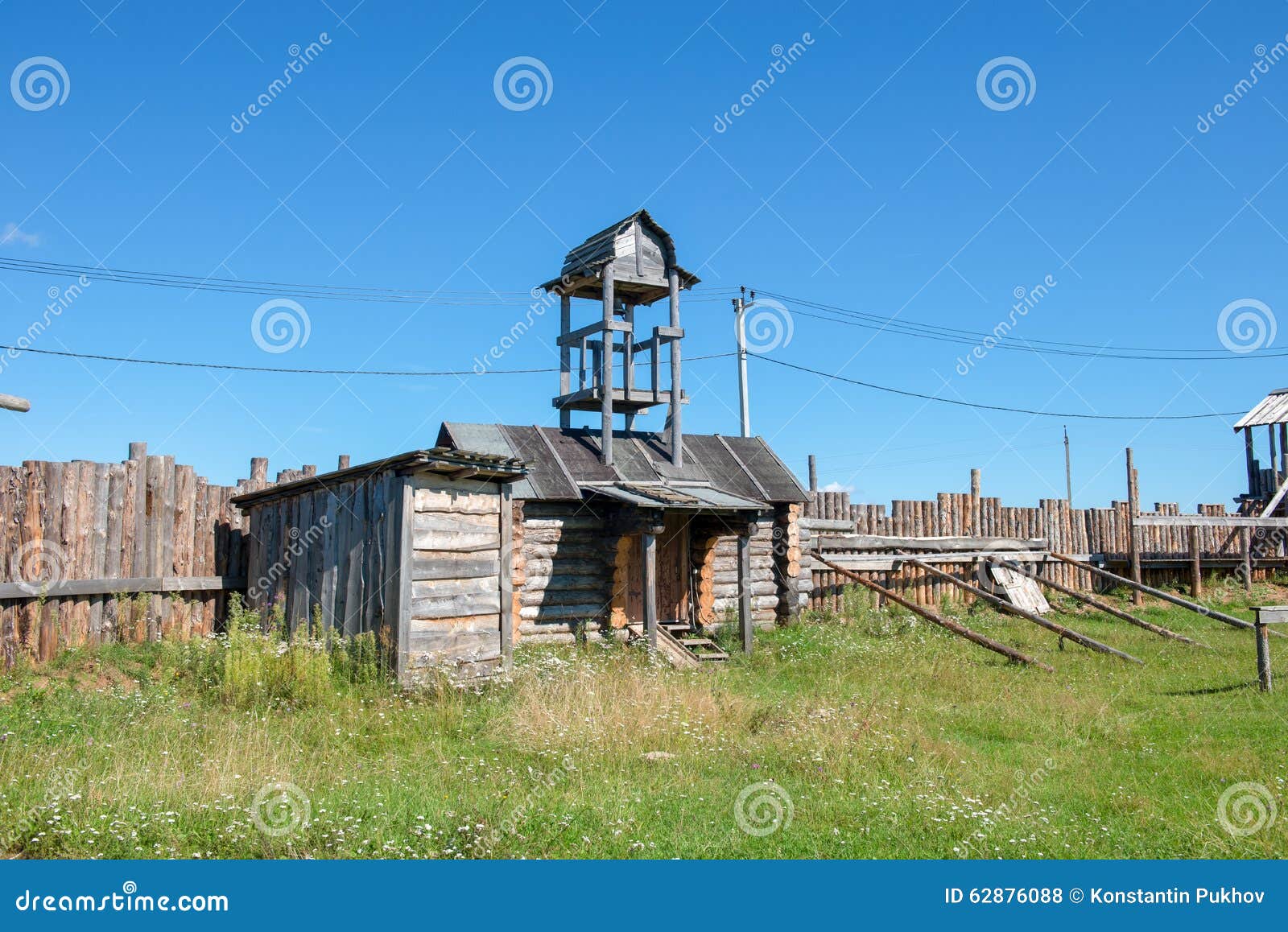 Old wooden fort stock photo. Image of fortification, park - 62876088