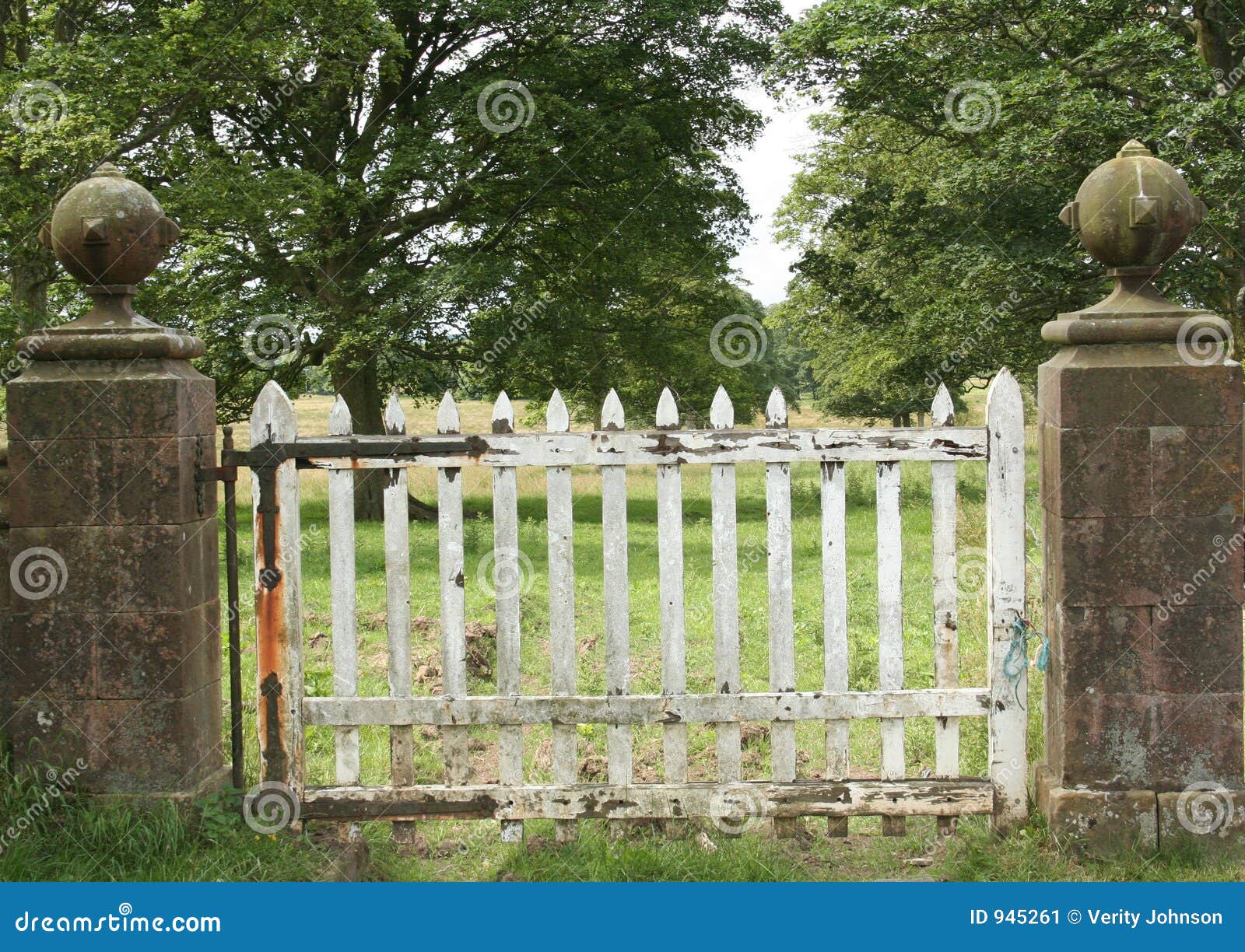 Old wooden gate stock image. Image of agricultural, opening - 945261