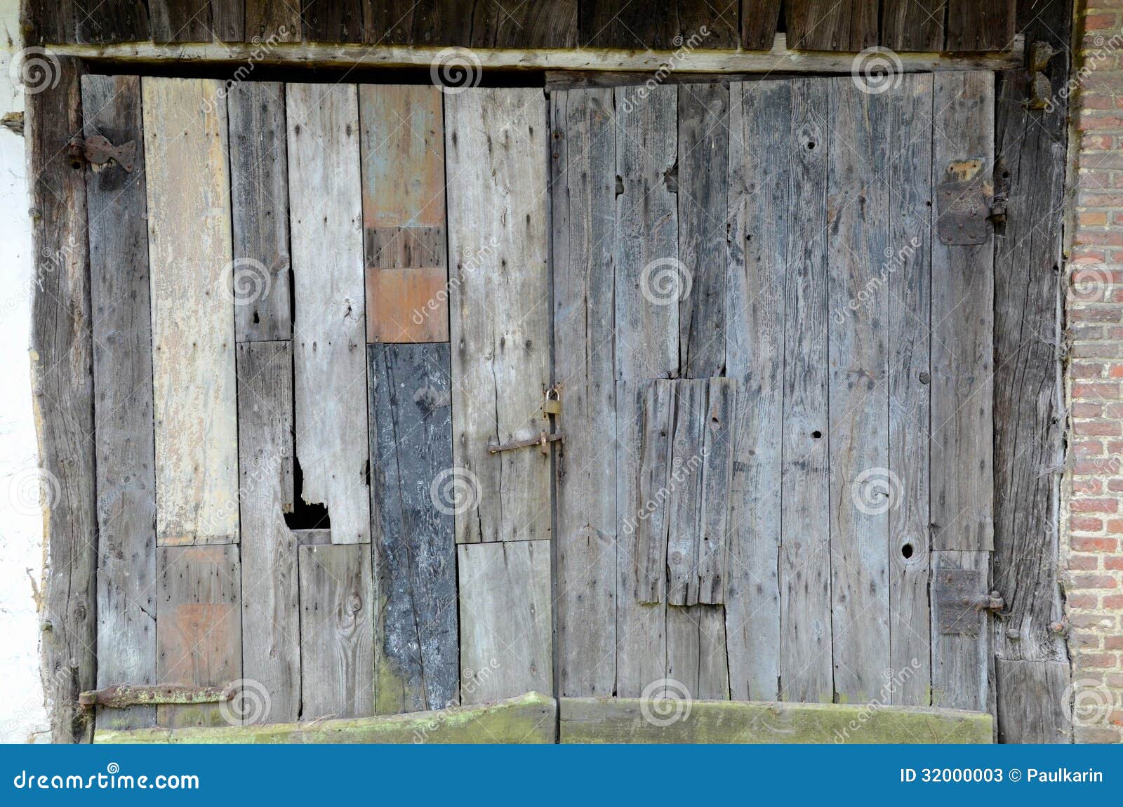 Old wooden gate stock image. Image of wooden, farm, retro - 32000003