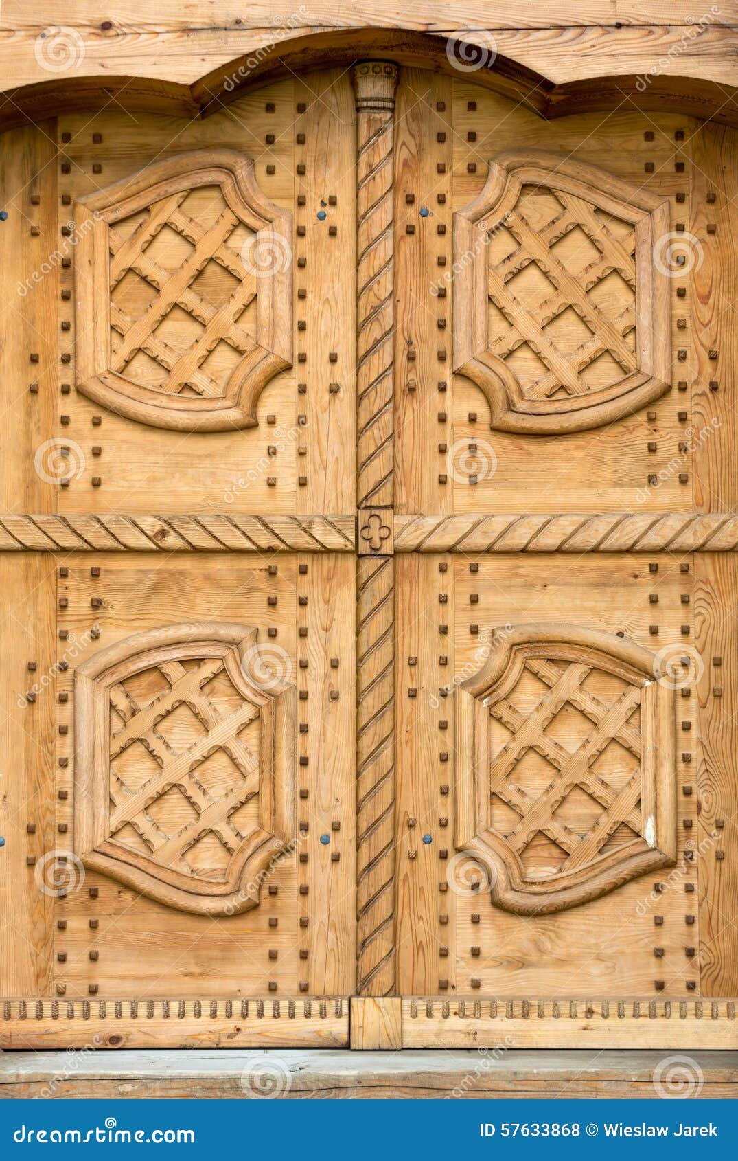 Old wooden gate stock photo. Image of europe, lock, fashioned - 57633868