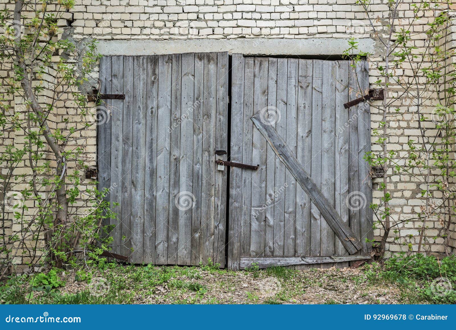 Old wooden gate stock photo. Image of ruin, obsolete - 92969678