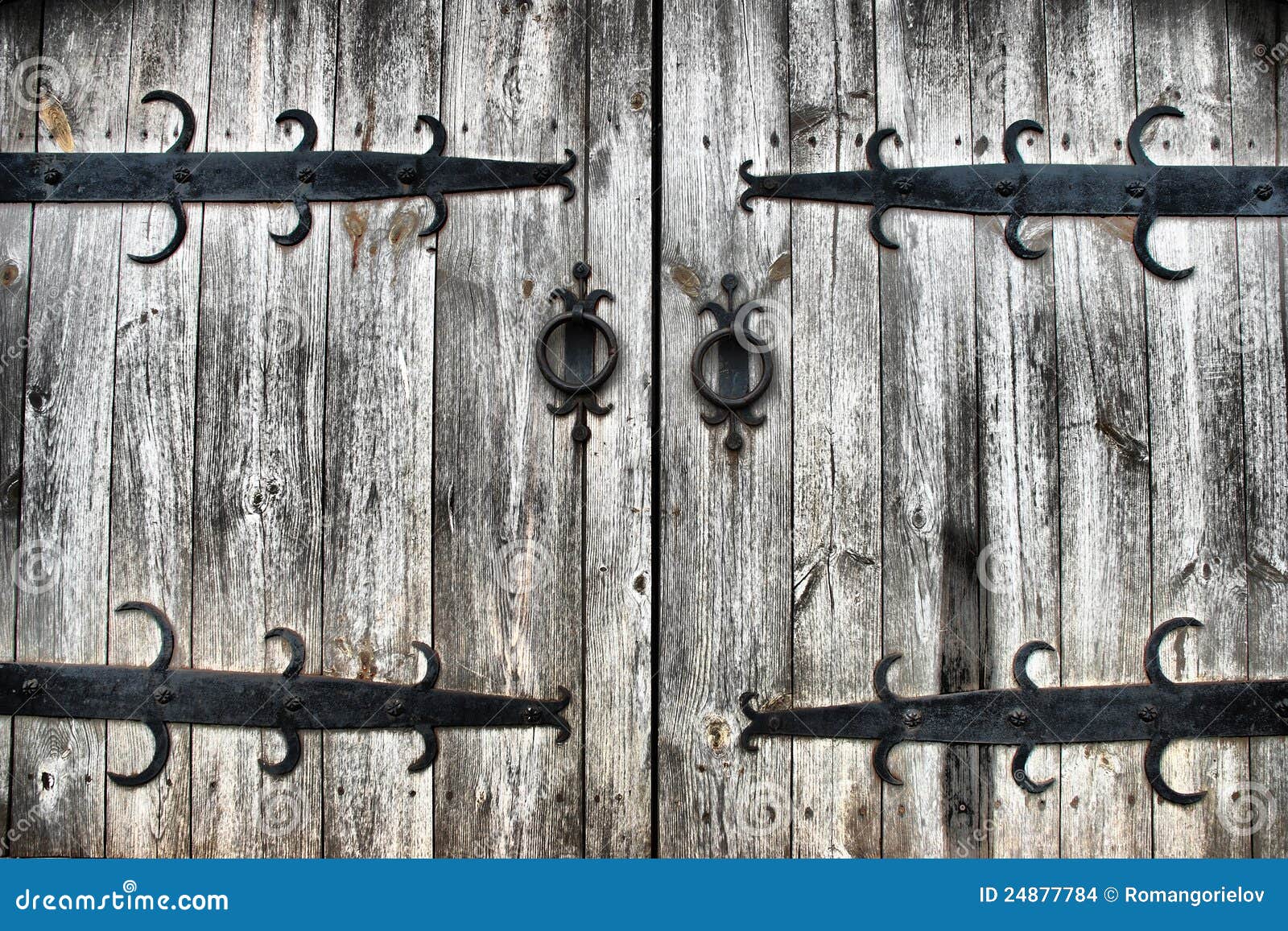 Old wooden gates stock photo. Image of history, obsolete - 24877784
