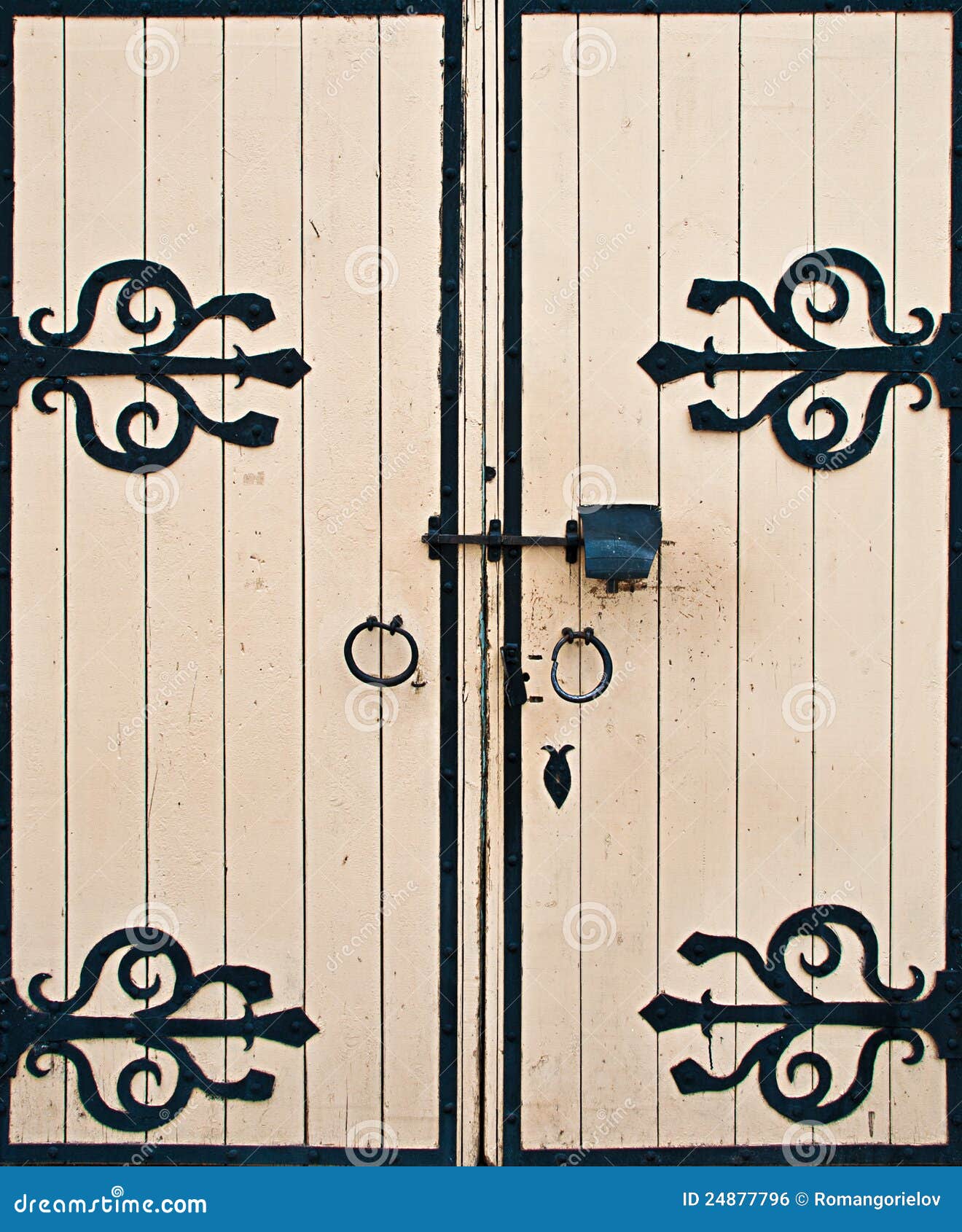 Old Wooden Gates. Wood Texture. Background For Design Royalty-Free ...