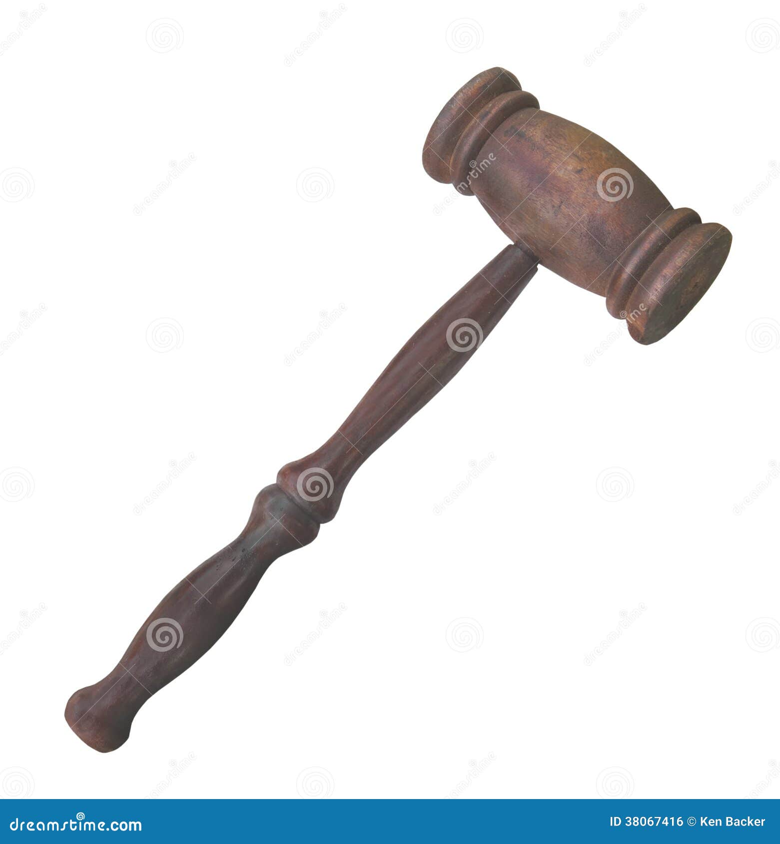 Old wooden gavel isolated. stock photo. Image of judgment - 38067416