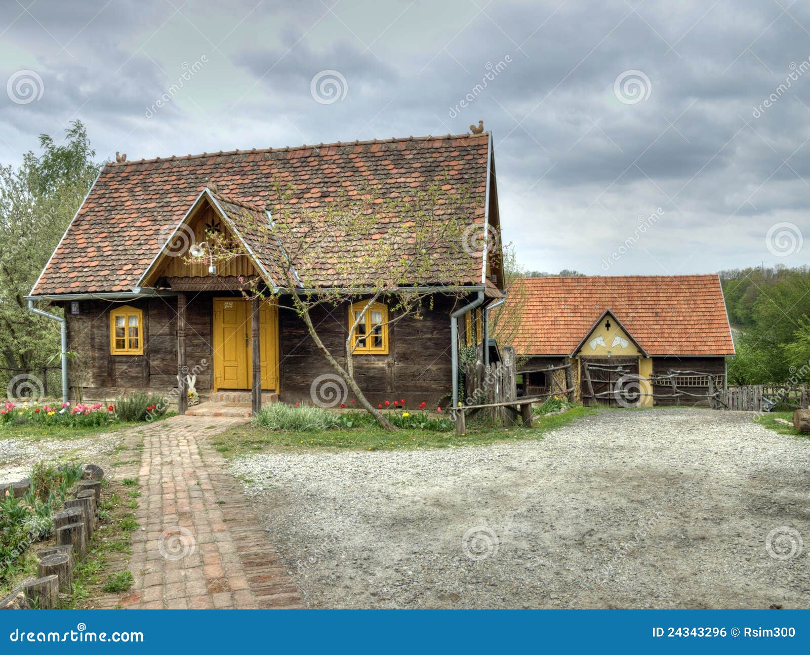 The Old Wooden House stock photo. Image of region, land - 24343296