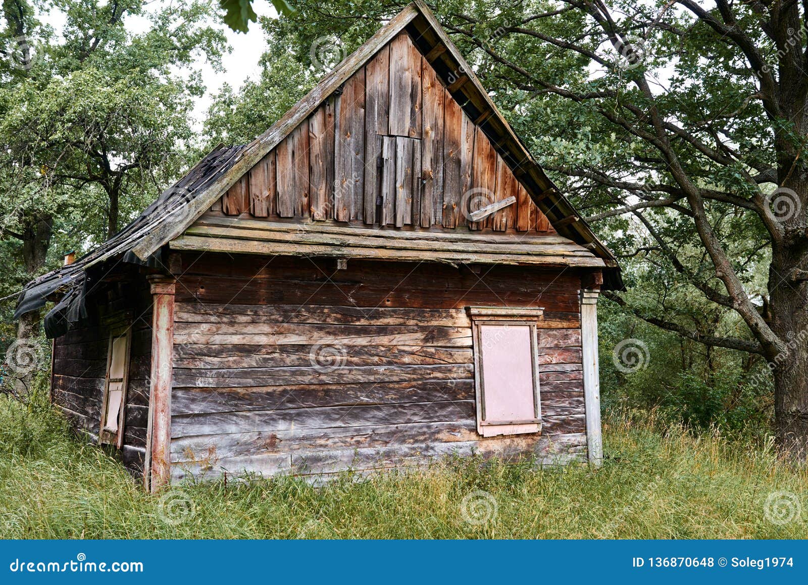 Old Wooden House in the Forest Stock Photo - Image of country, object ...