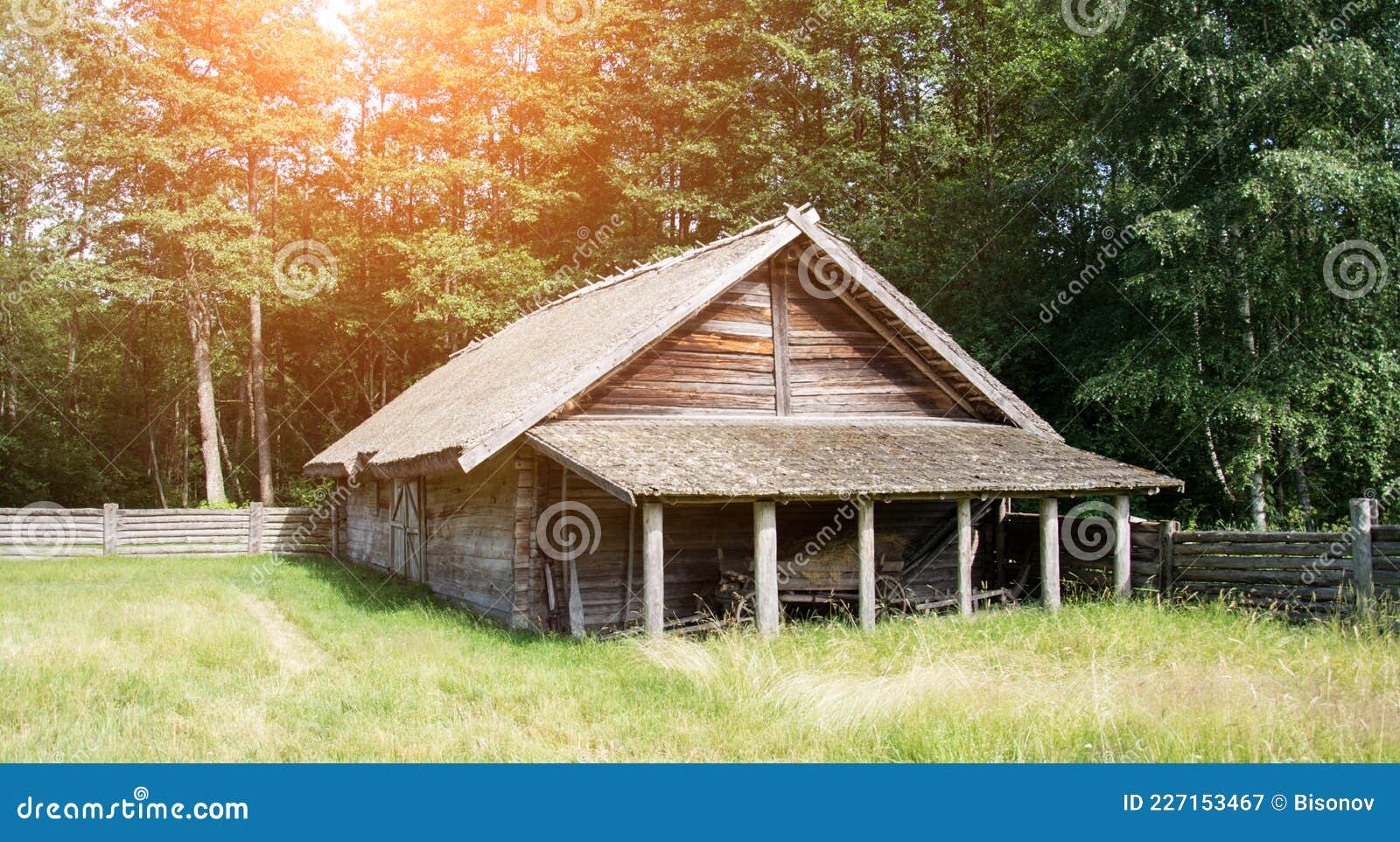 Old Wooden House in the Forest Stock Image - Image of wooden, home ...