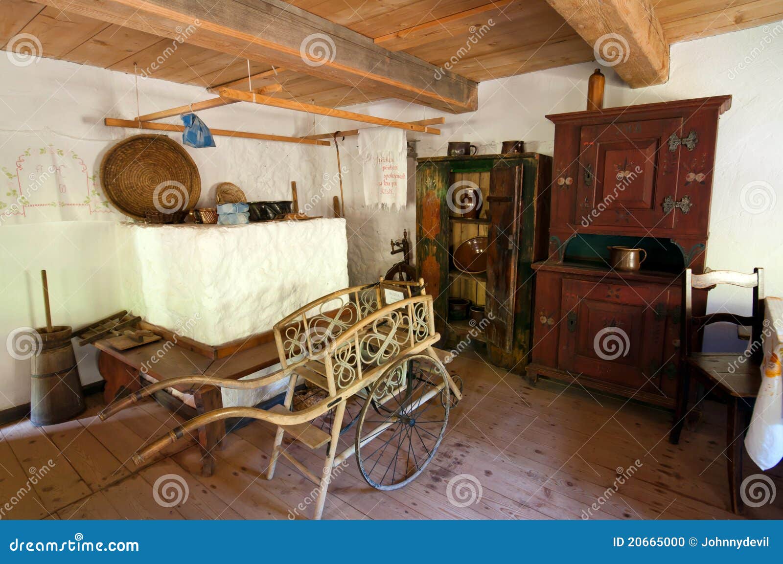 Old Wooden House Interior editorial image. Image of dark - 20665000