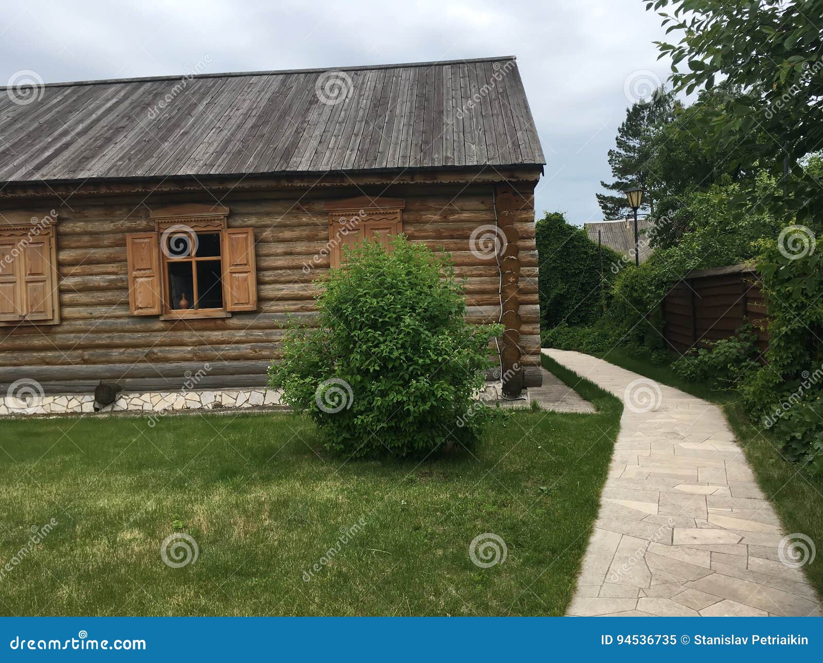 Old Wooden House, Which is in a Rural Location Stock Image - Image of ...