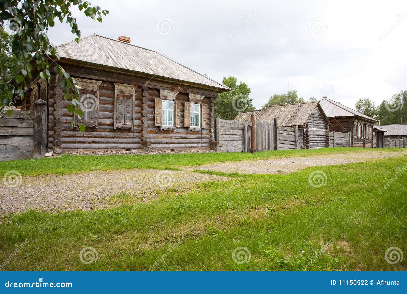The old wooden houses stock photo. Image of gate, cottage - 11150522
