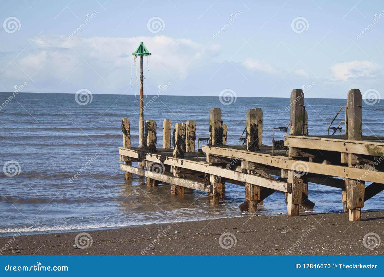 Old wooden jetty stock photo. Image of horizon, pier - 12846670