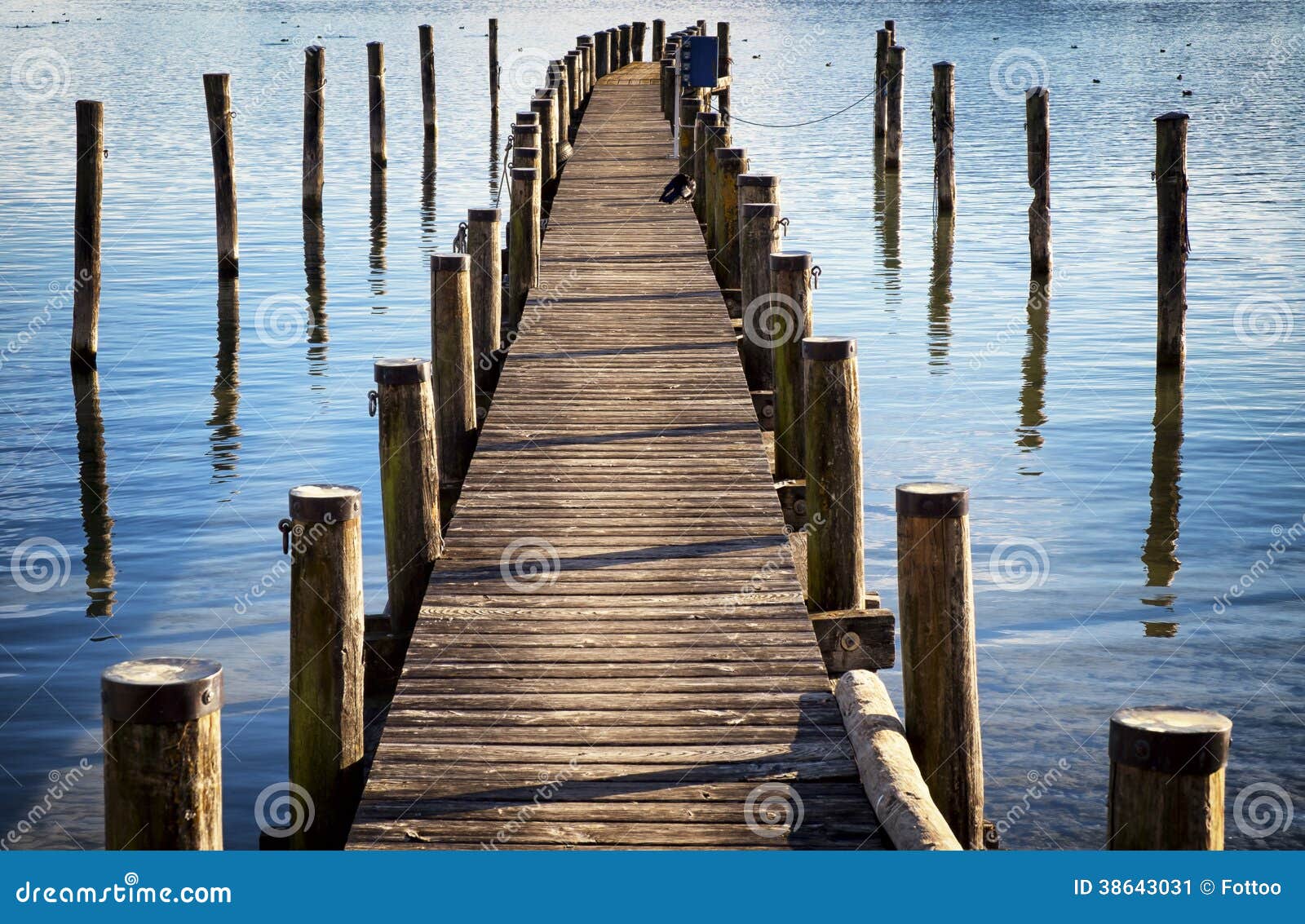 Old wooden jetty stock image. Image of bridge, sunlight - 38643031