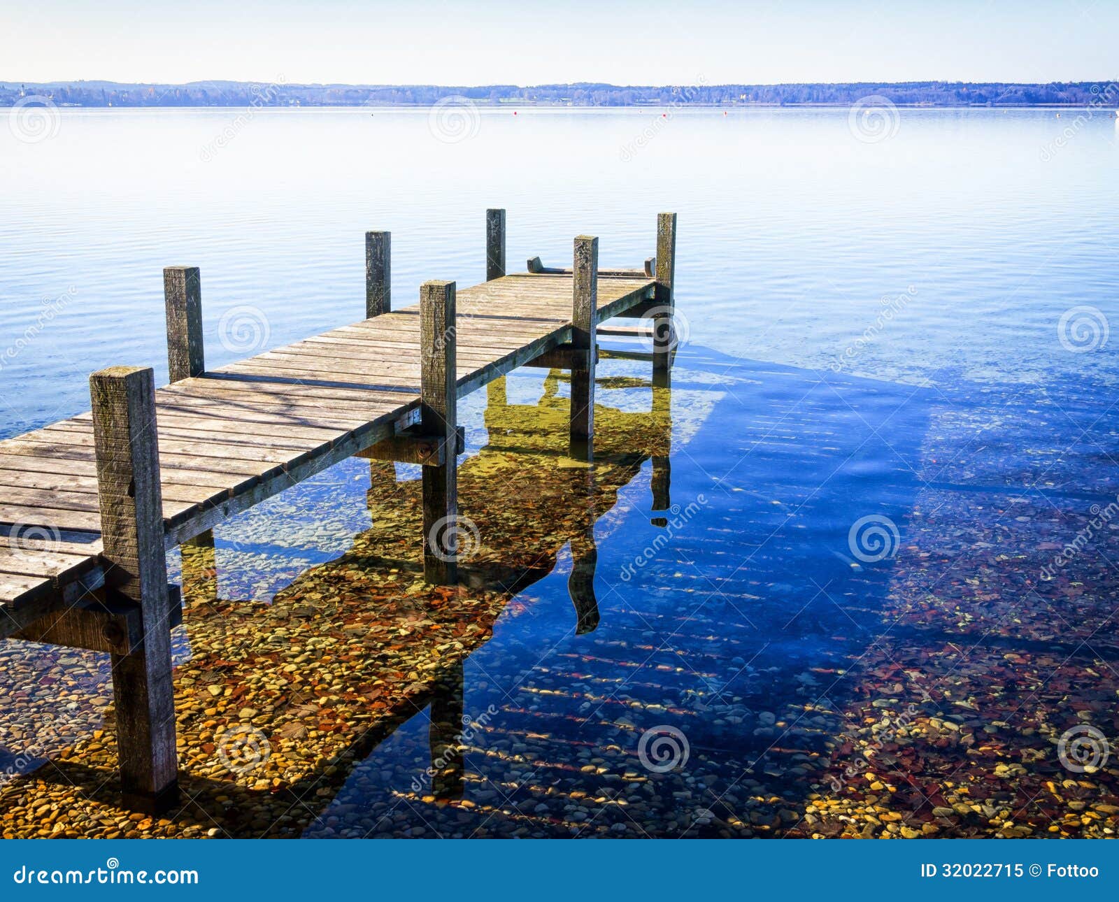 Old wooden jetty stock image. Image of horizon, oldfashioned - 32022715