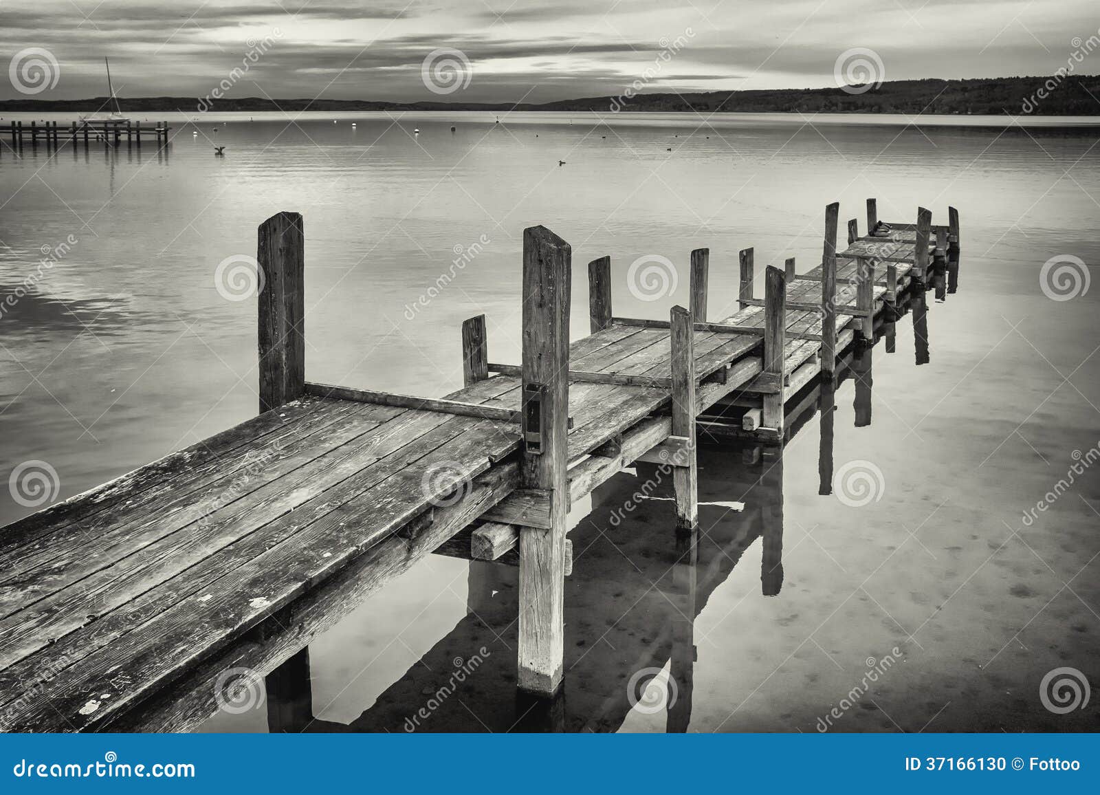 Old wooden jetty stock photo. Image of outdoors, oldfashioned - 37166130