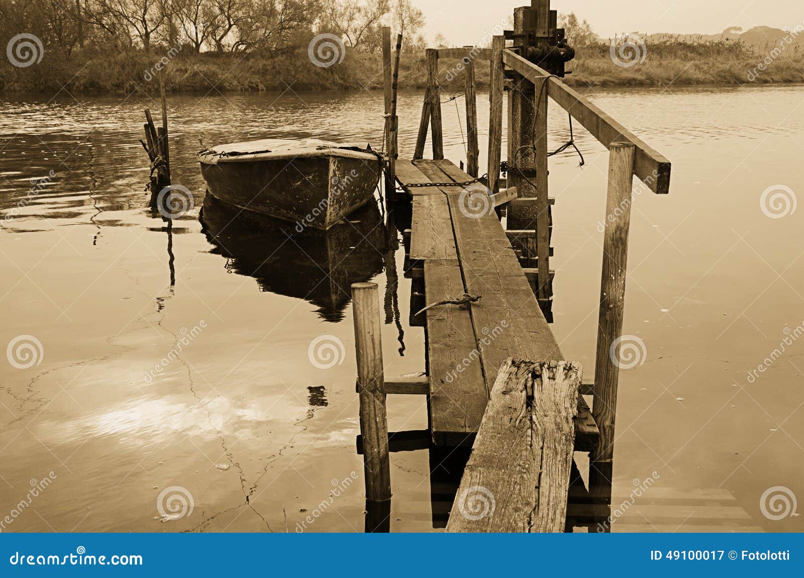 Old wooden jetty stock image. Image of peaceful, scenic - 49100017