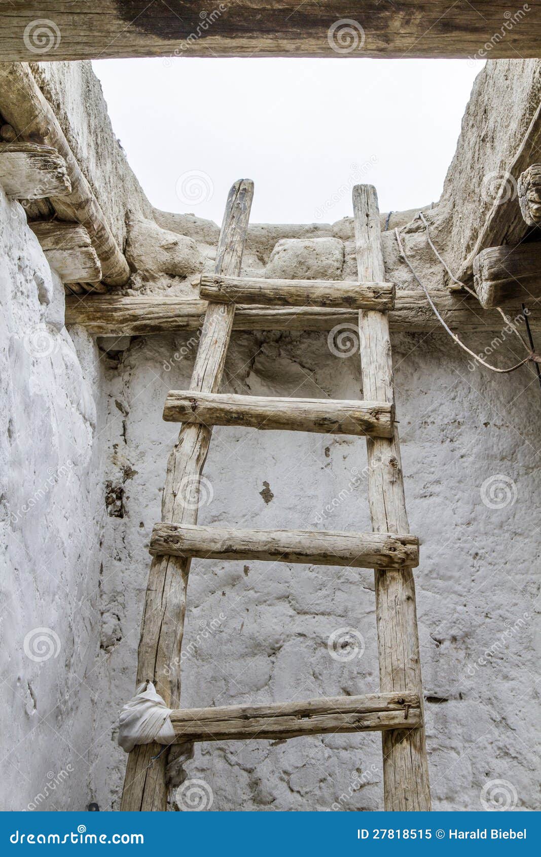 Old wooden ladder stock image. Image of conceptual, concept - 27818515