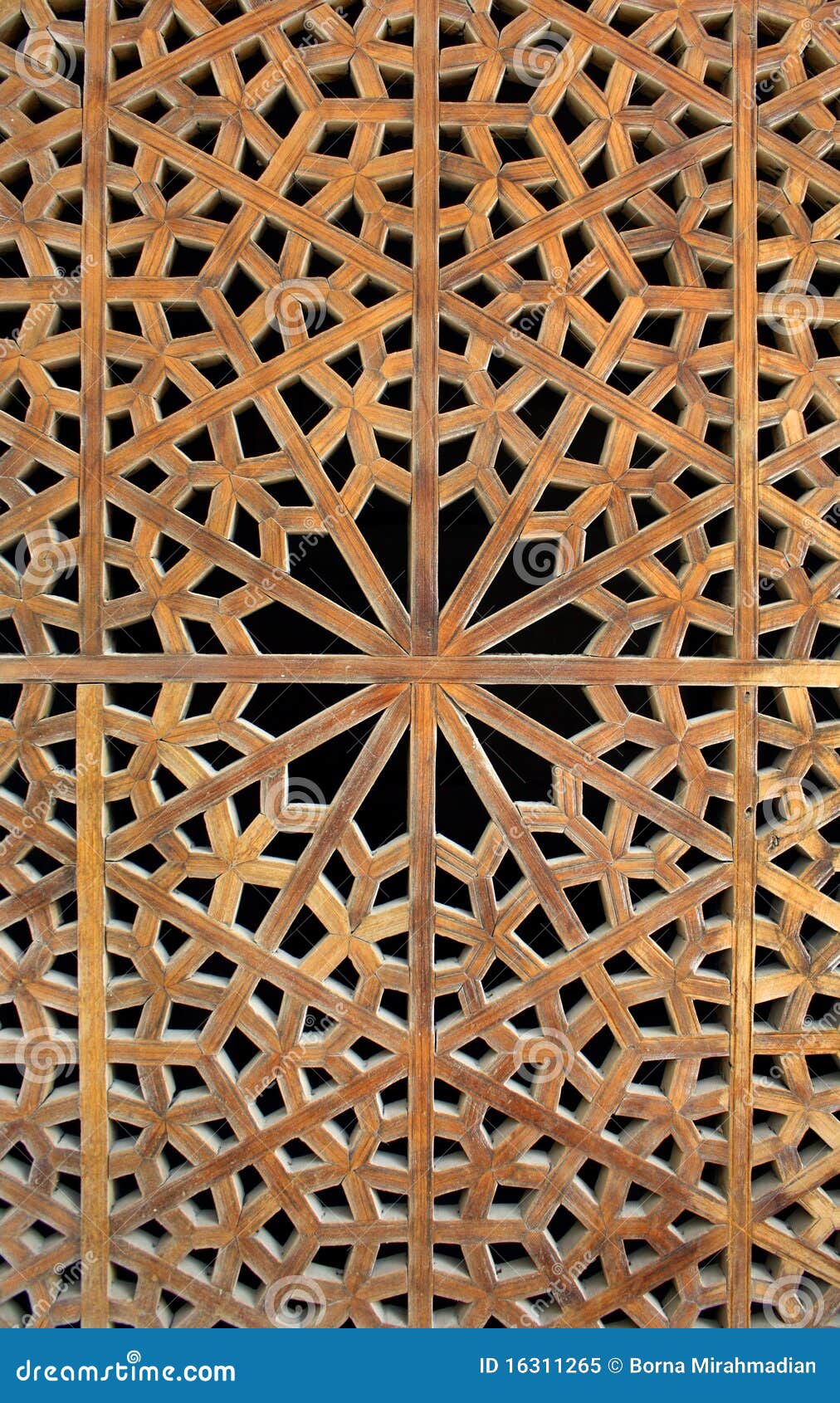 Old wooden latticework stock image. Image of iranian - 16311265