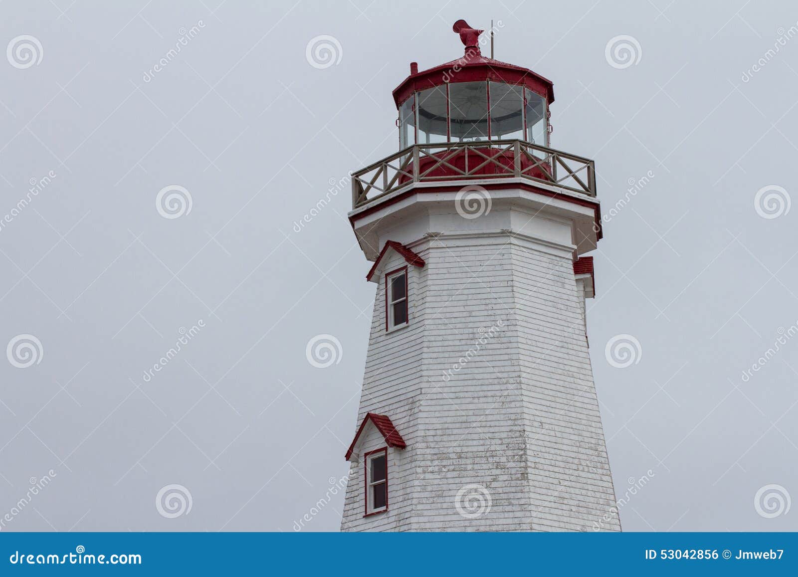 Old Wooden Lighthouse stock photo. Image of isolated - 53042856